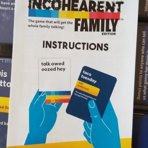 INCOHEARENT | Games | Incohearent Family Edition Game | Poshmark